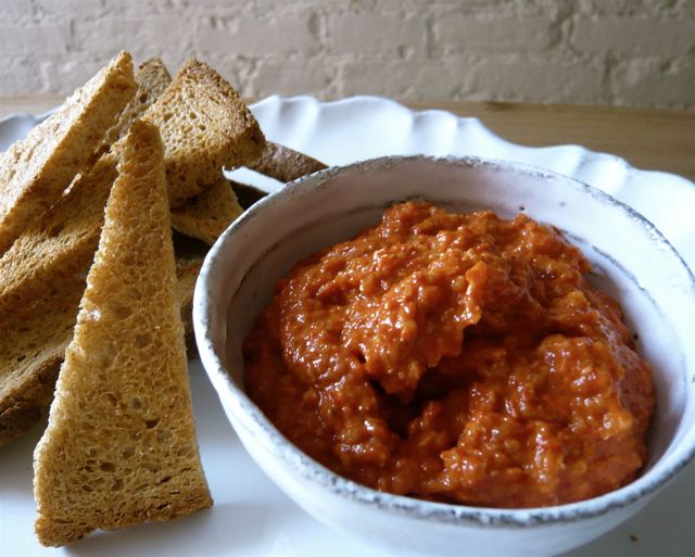 Roasted red pepper macadamia paté - Amy Chaplin