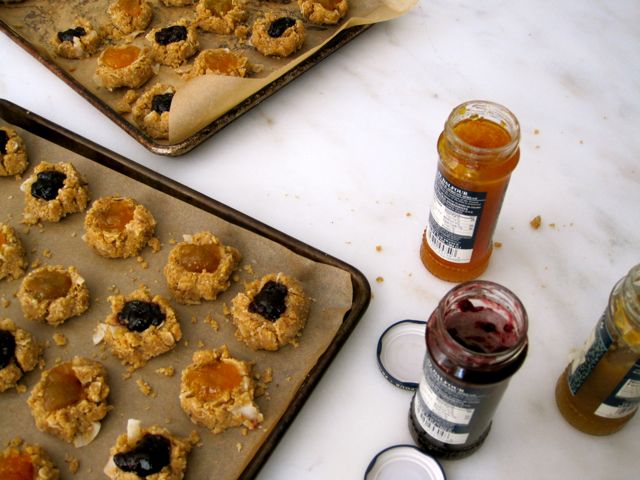 Coconut jam dot cookies - Amy Chaplin