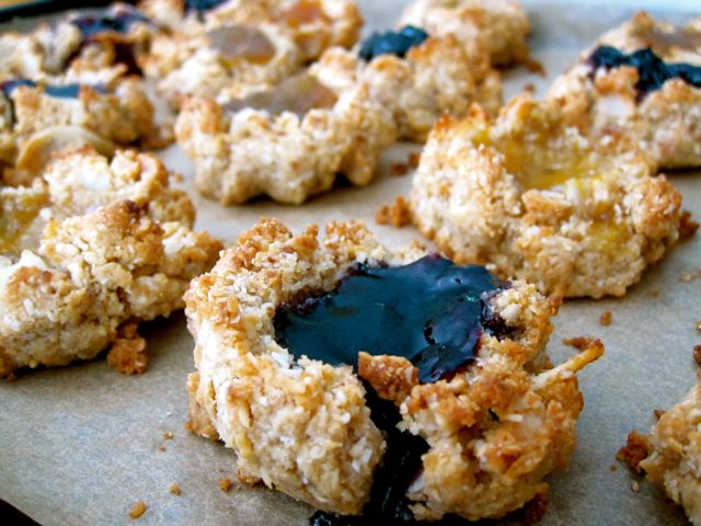 Coconut jam dot cookies - Amy Chaplin