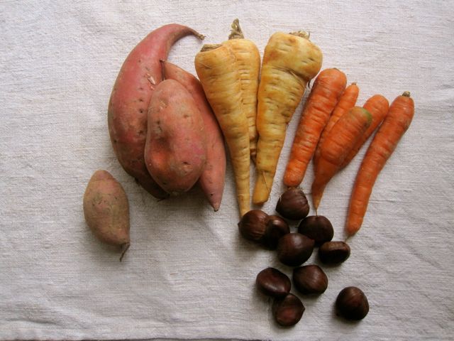 News!... and a root vegetable arugula salad with pomegranate dressing ...