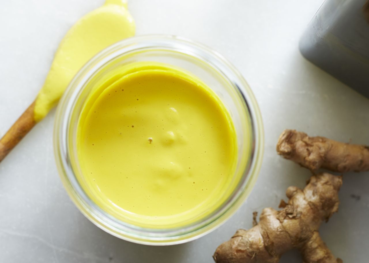 Bright turmeric dressing and a spring black rice salad - Amy Chaplin